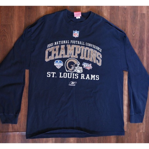 Reebok | Shirts | St Louis Rams Shirt Mens Xl Navy Blue Reebok 20 Nfc ...
